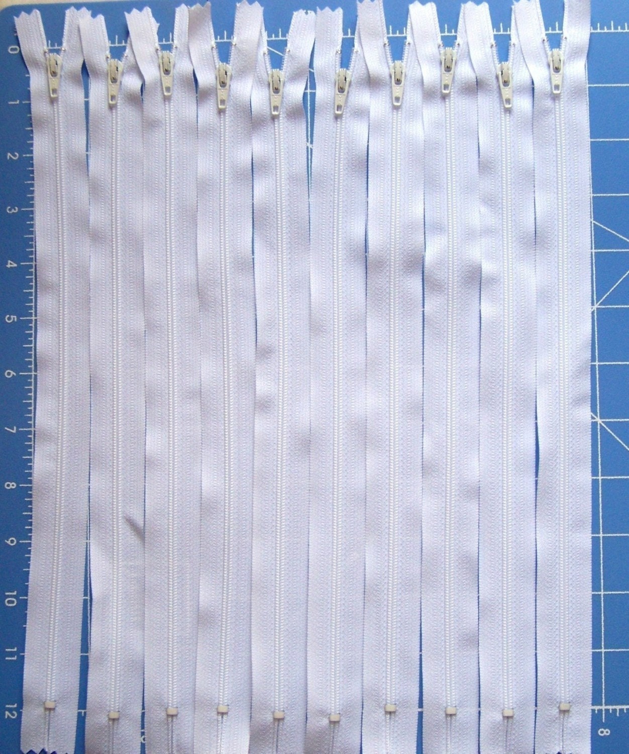 WHOLESALE Fifty 12 Inch White Ykk Zippers Color 501 - Etsy