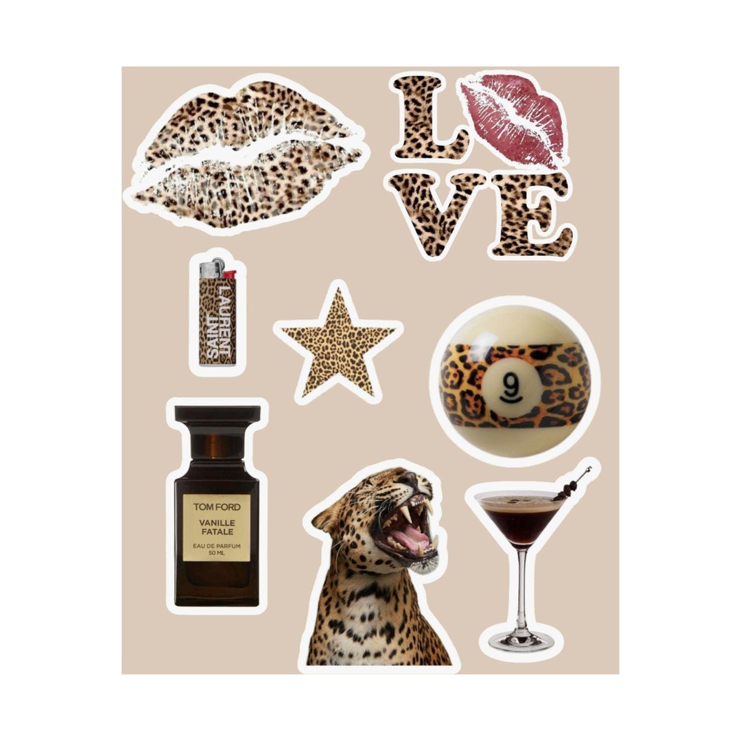 Cheetah Leopard Sticker Set Pinterest Girl Starter Pack Stickers Phone ...
