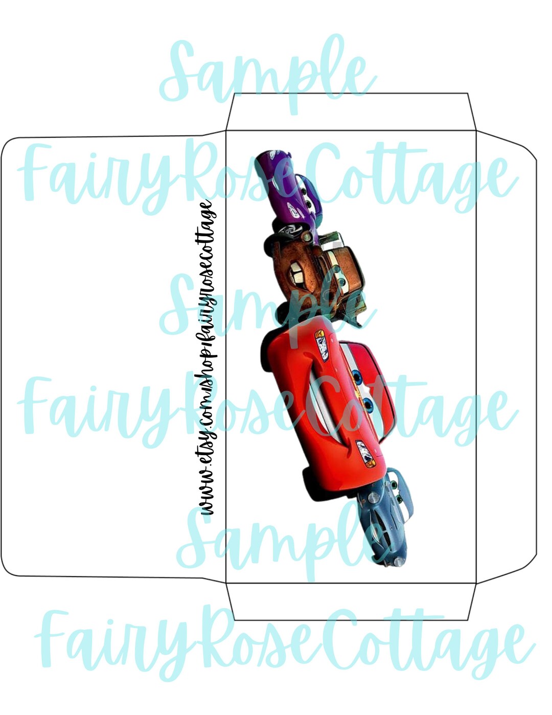 Cash Saving Envelope Challenge, Printable Envelope Only, for Cars Game ...