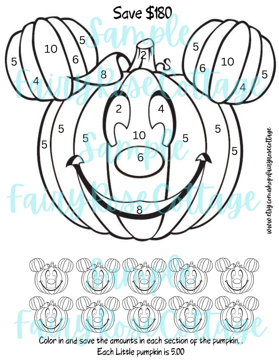 Halloween Savings Challenge | Savings Challenge Printable | Money ...