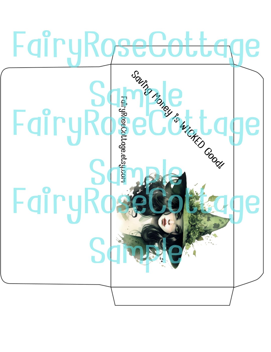 Cash Saving Envelope Challenge, Printable Envelope Only, for Villain ...