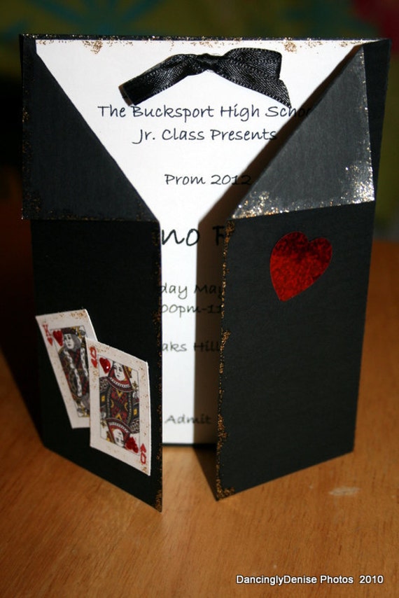 Items similar to Handmade Prom tickets or invitations 2D and 3D also ...