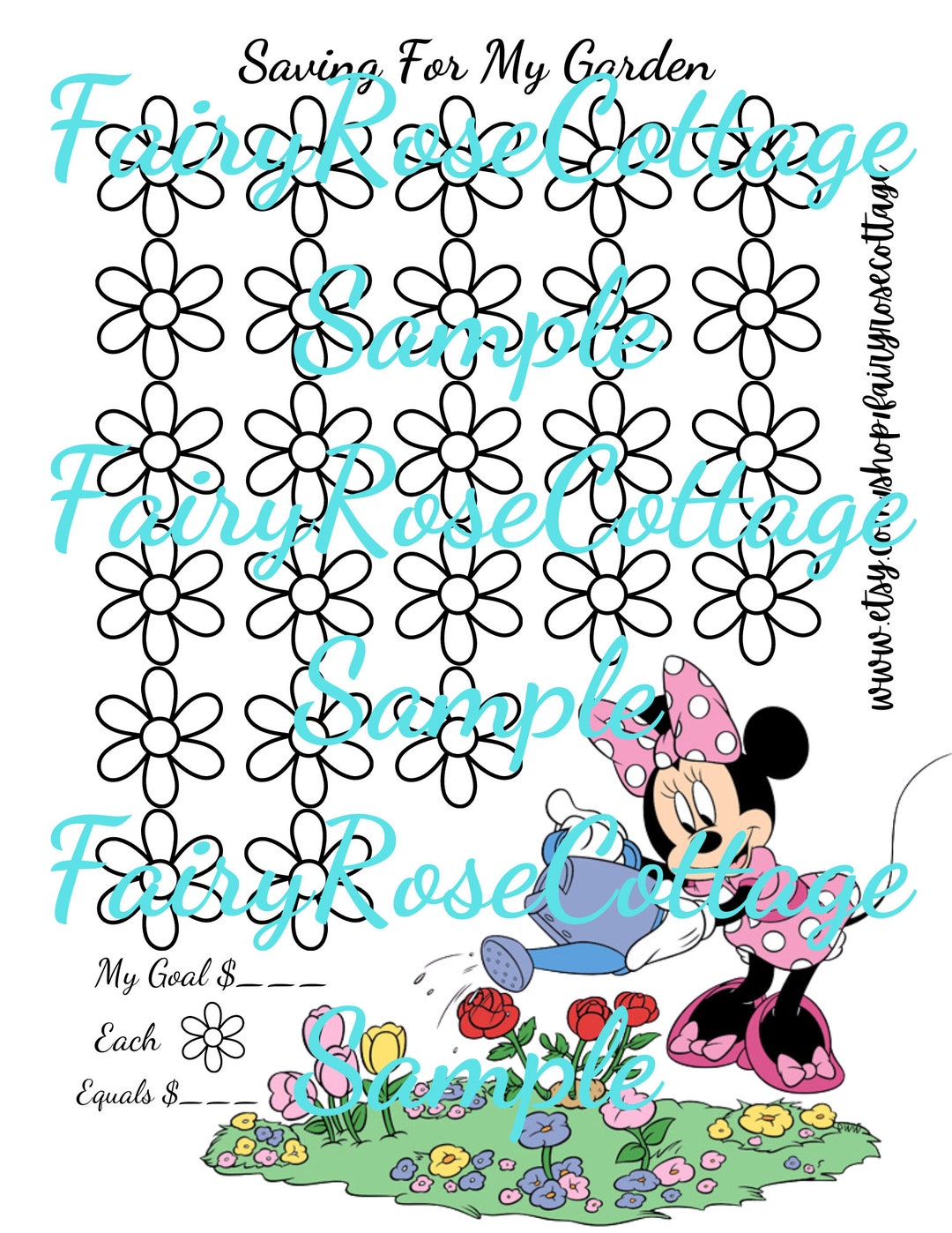 Savings Tracker Printable, Savings Challenge for Your Garden, Savings ...