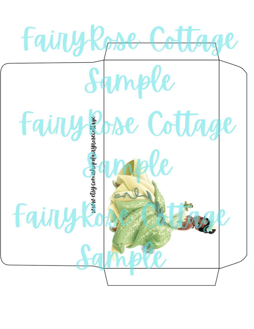 Cash Saving Envelope Challenge, Printable Envelope Only, for Princess ...
