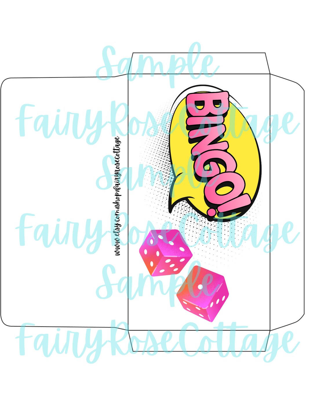 Cash Saving Envelope Challenge, Printable Envelope Only, for Bingo Game ...