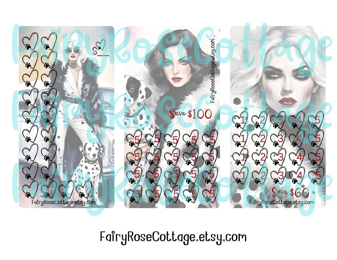 Dalmatian Villain Mini Savings Challenges (PDF Download) - Etsy