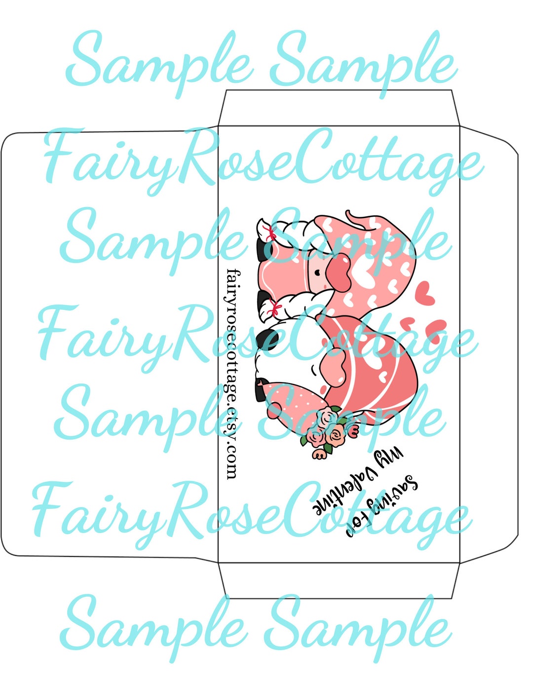 Cash Saving Envelope Challenge, Printable Envelope Only, for Valentine ...