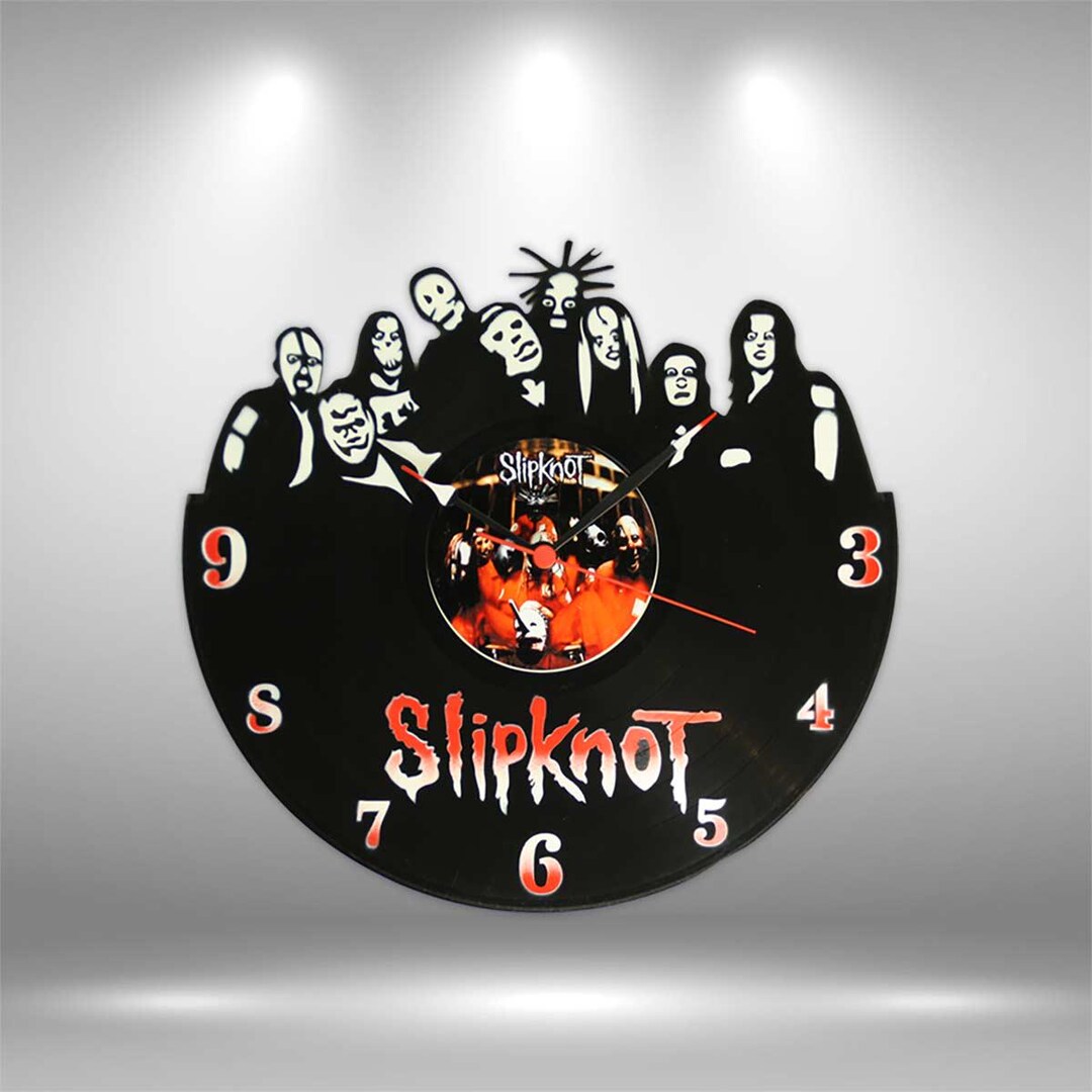 Slipknot Vinyl Record Clock, Clock,band Clock, Vinyl Record Clock ...