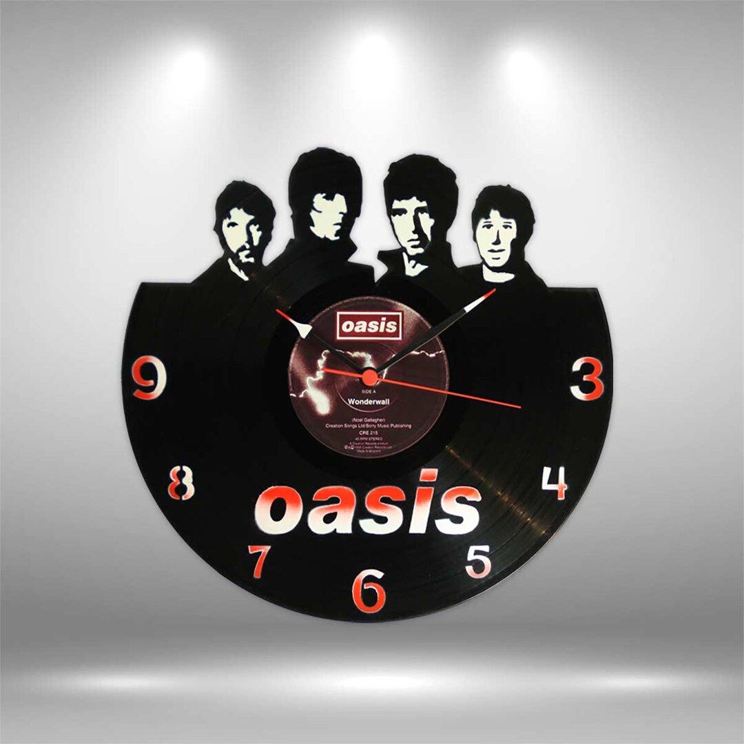 Oasis Vinyl Record Clock - Etsy