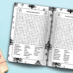 Christmas Word Search for Adults - Etsy