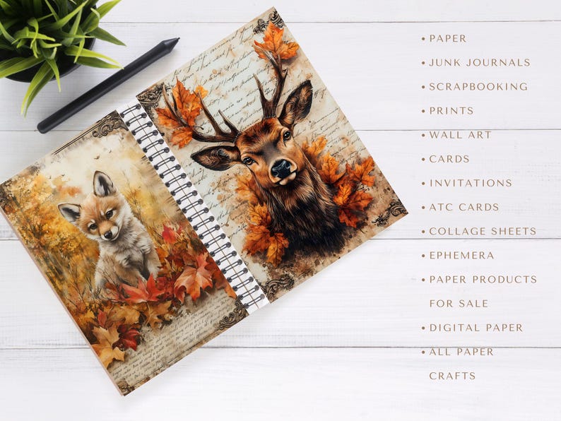 AUTUMN WOODLAND ANIMALS | Printable Wall Art, Fall, Autumn, Junk ...