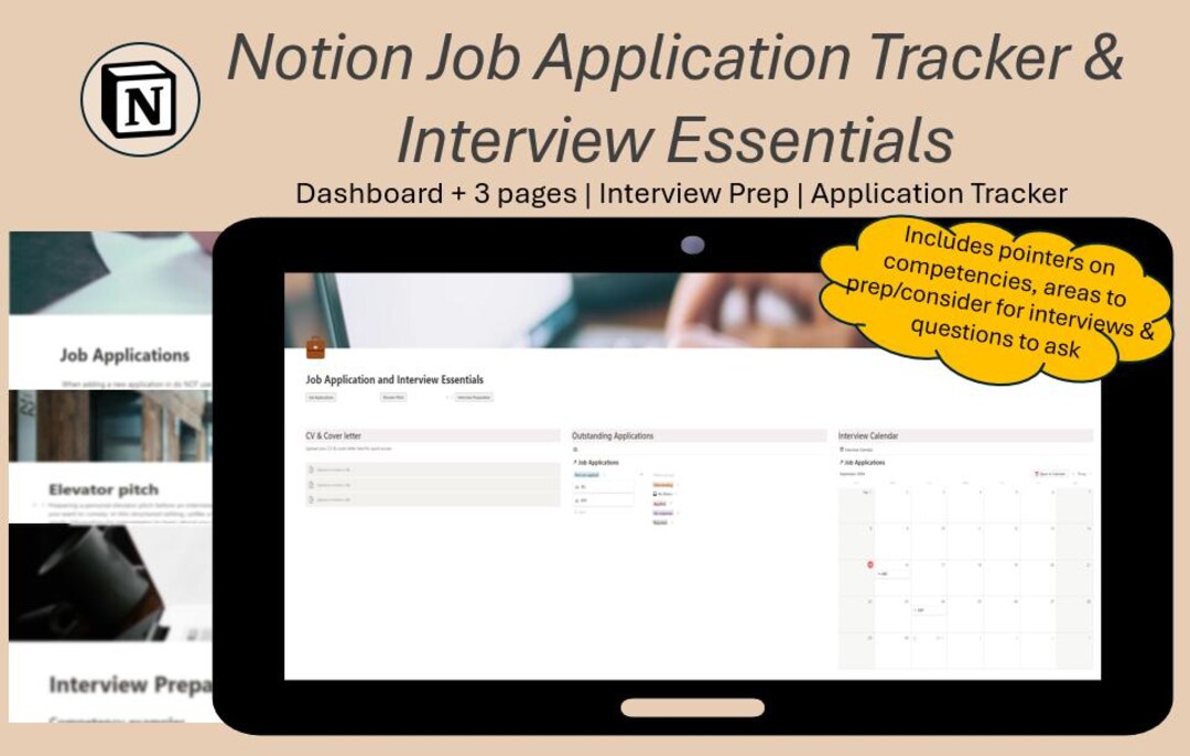 Ultimate Job Application Tracker & Interview Preparation Template for ...