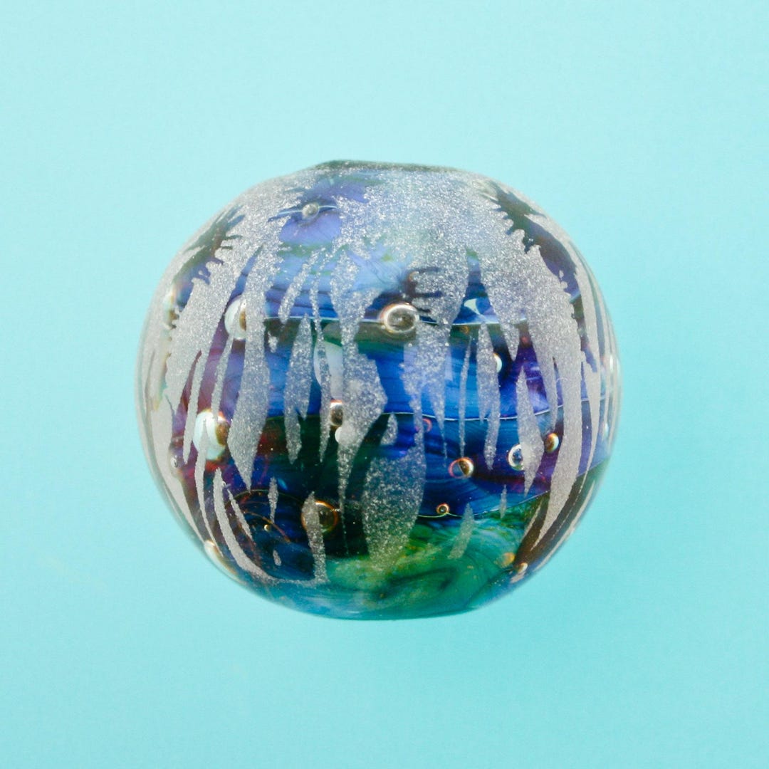 Underwater Seahorse Sphere Bead for Divers - Etsy