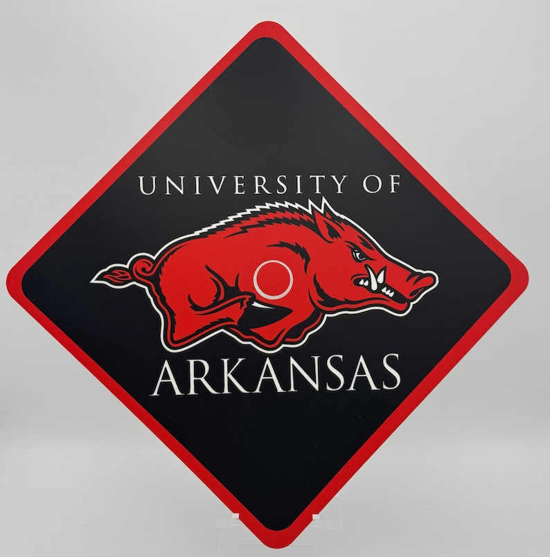 Graduation Cap Topper Custom Design Decorated University of Arkansas ...