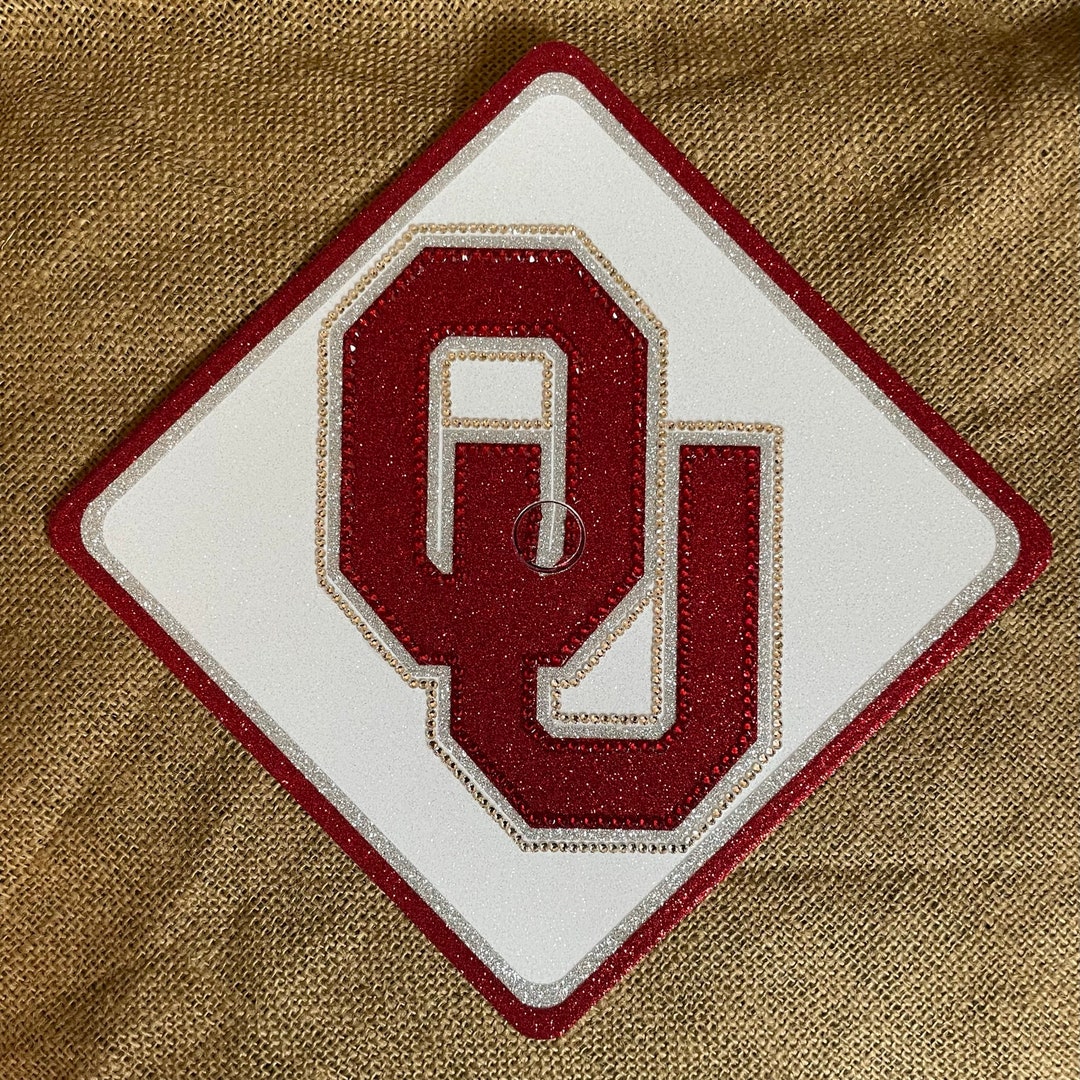 Graduation Cap Topper: Oklahoma University Sooners Glitter Bling - Etsy