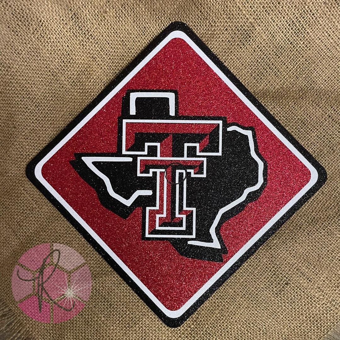 Bold Boards Custom Graduation Cap Topper: Texas Tech - Red Raiders ...