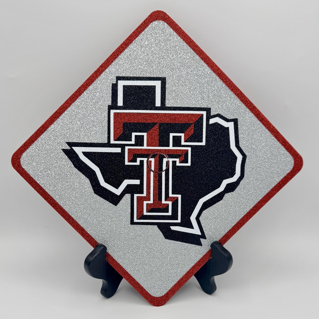 Bold Boards Custom Graduation Cap Topper: Texas Tech - Red Raiders ...