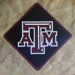 Graduation Cap Topper Custom Design Decorated Texas A&M - Printed ...