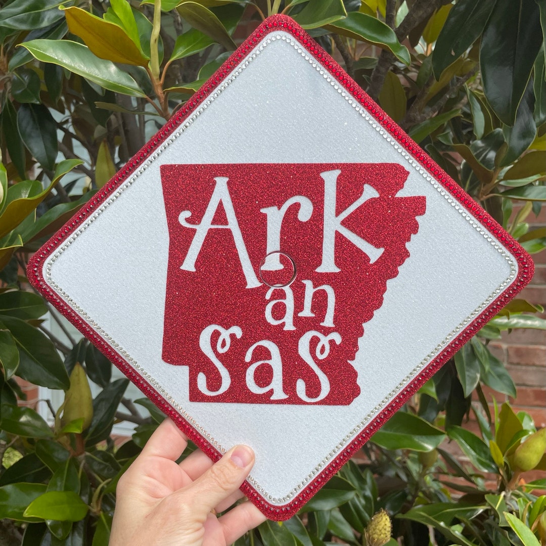Bold Boards Custom Graduation Cap Topper: University of Arkansas ...