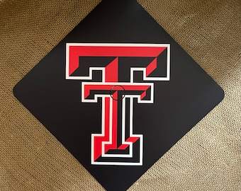 Bold Boards Graduation Cap Topper Decorated Texas Tech - Printed Finish ...