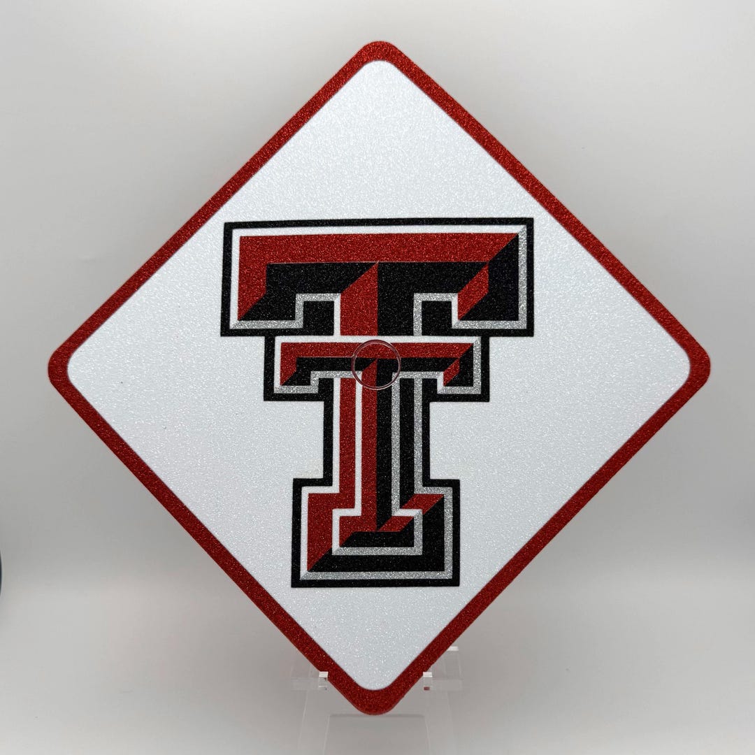 Bold Boards Custom Graduation Cap Topper: Texas Tech - Red Raiders ...