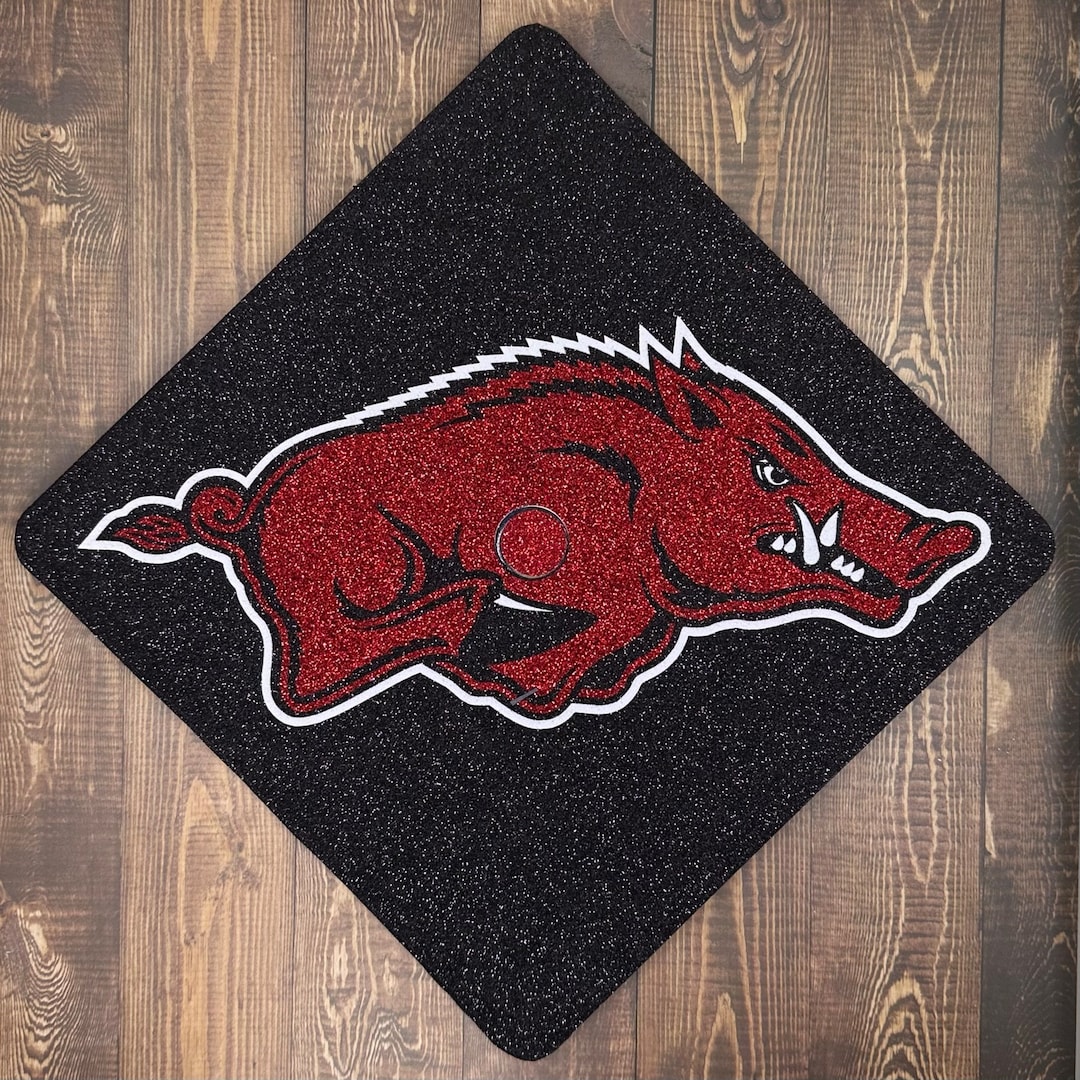Bold Boards Custom Graduation Cap Topper: University of Arkansas ...