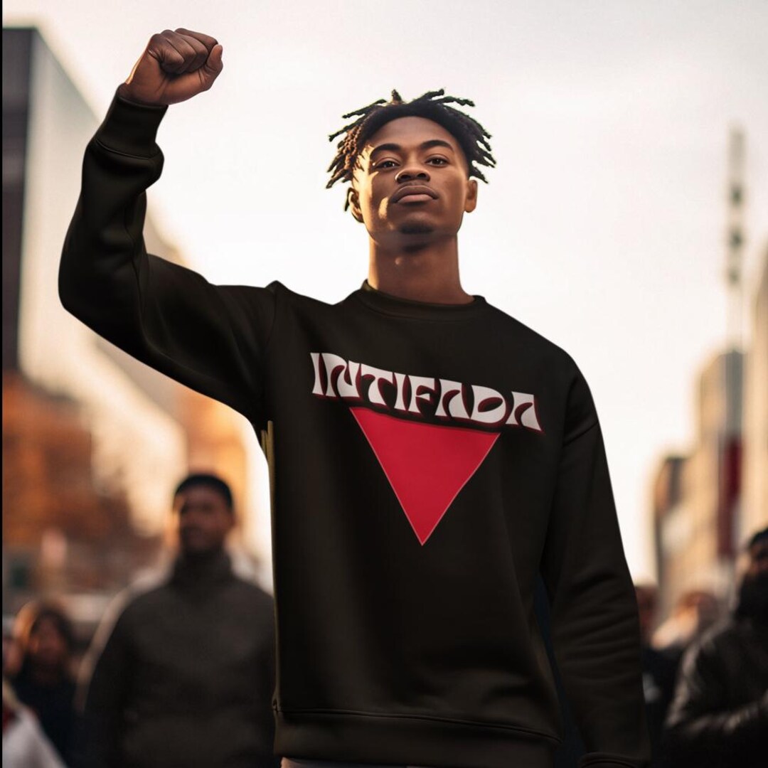 Intifada Until Victory Black Unisex Sweatshirts Free Palestine Red ...