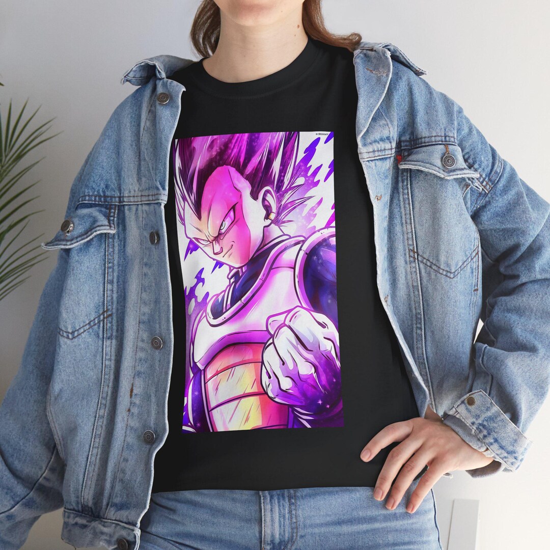 Anime Manga Japan Dragon Ballz Vegeta Unisex Tee Shirt, Heavy Cotton ...