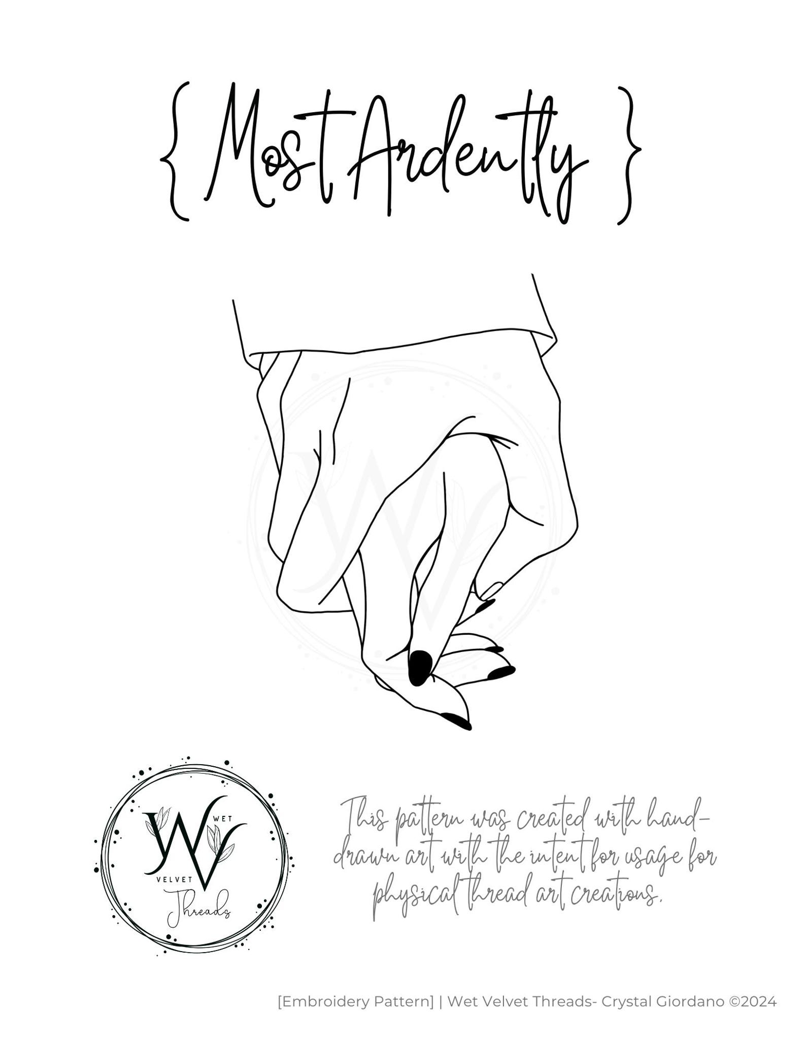 Most Ardently Embroidery Pattern - Etsy