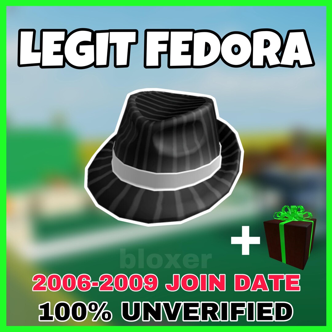 Rare Perfectly Legit Fedora Roblox Account Unverified Chance of ...