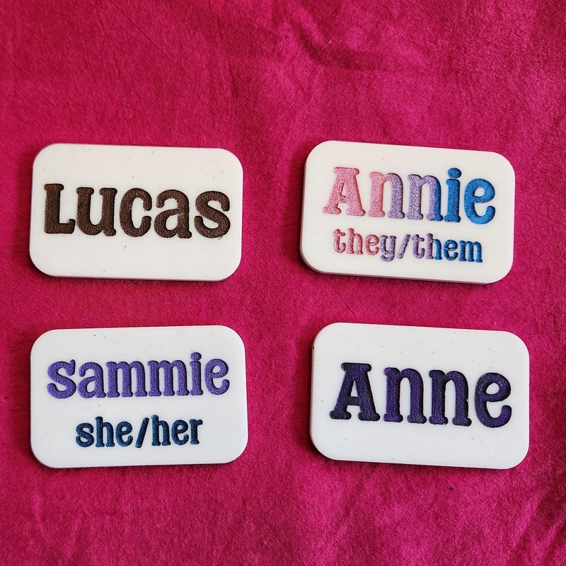 Custom Pins Pronouns - Etsy