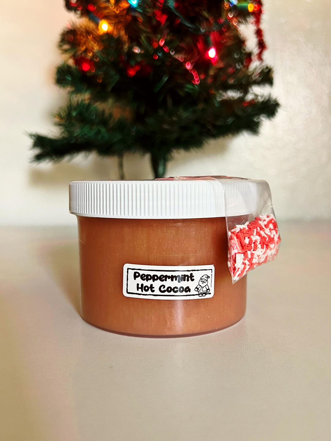 Peppermint Hot Cocoa Jelly Cube Slime, Crunchy Slime, Squishy Slime ...