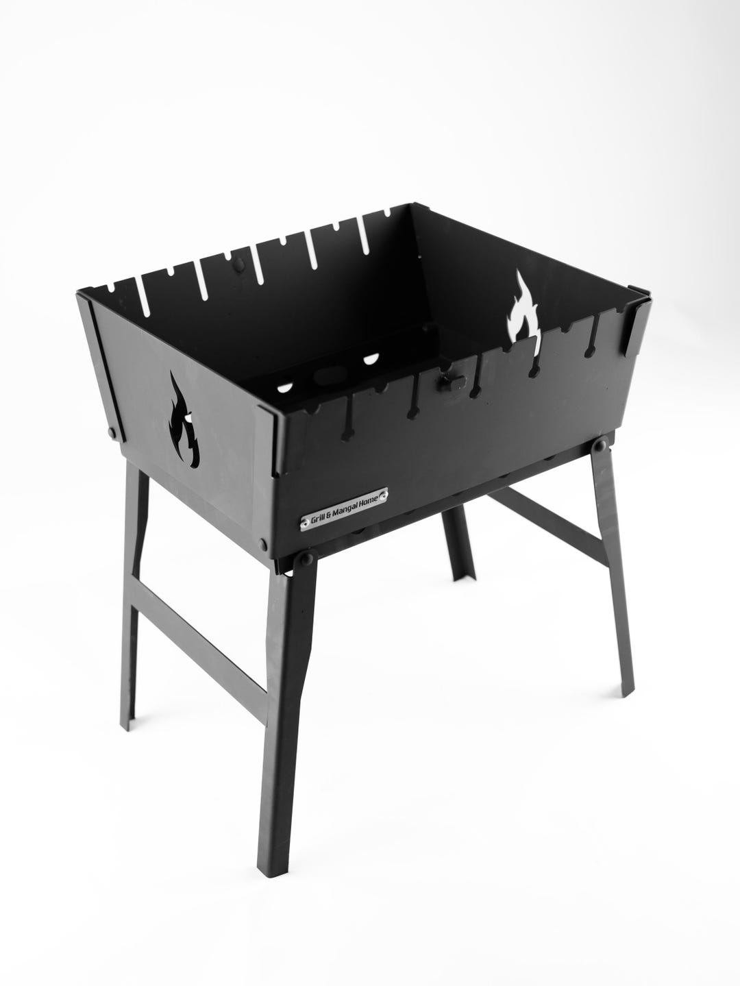 Folding BBQ Grill/fire Pit With Cover and Free Gift, +6 SKEVES ...