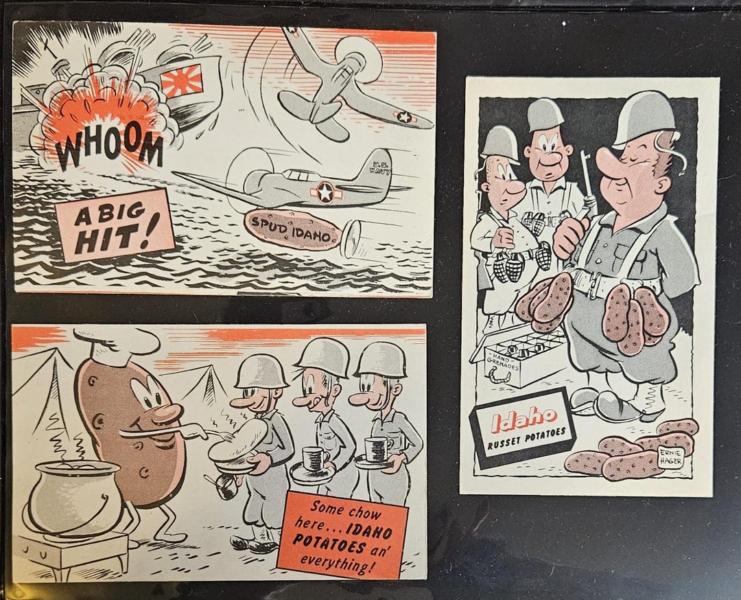 Set of 5 Cards. Collectable Vintage, Comedy Postcards, 1943 World War ...