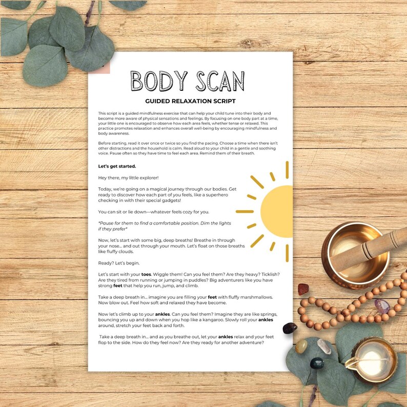Body Scan Guided Relaxation Script - Etsy