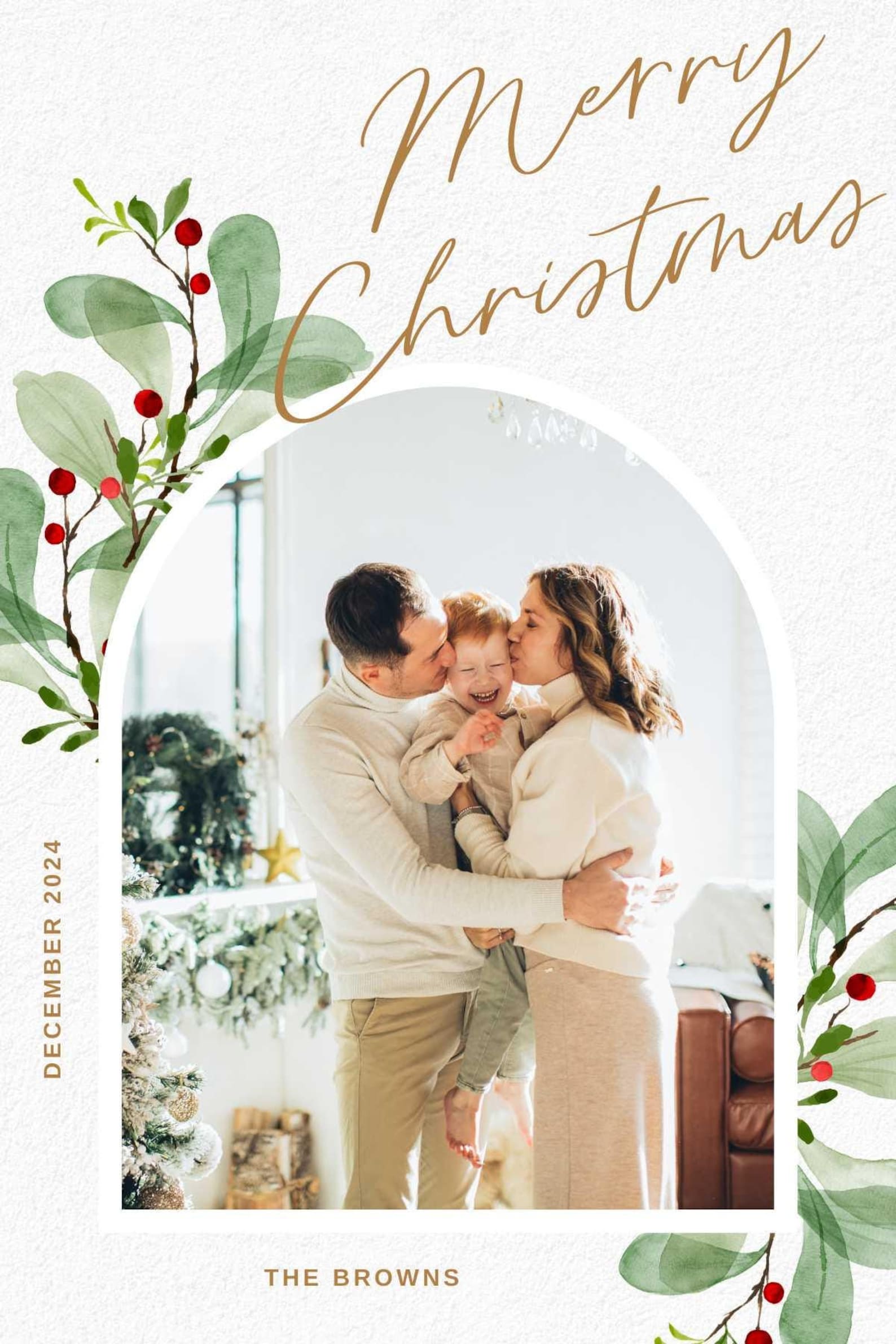 Customizable Christmas Card Templates Editable Holiday Cards, Printable ...