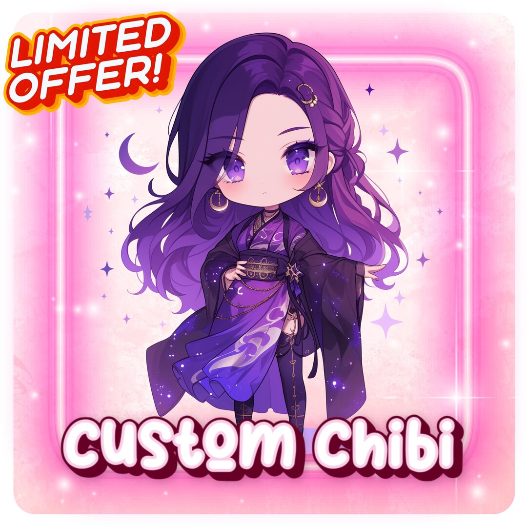 Custom Cute Chibi, Chibi Character, Chibi Commission, Original ...