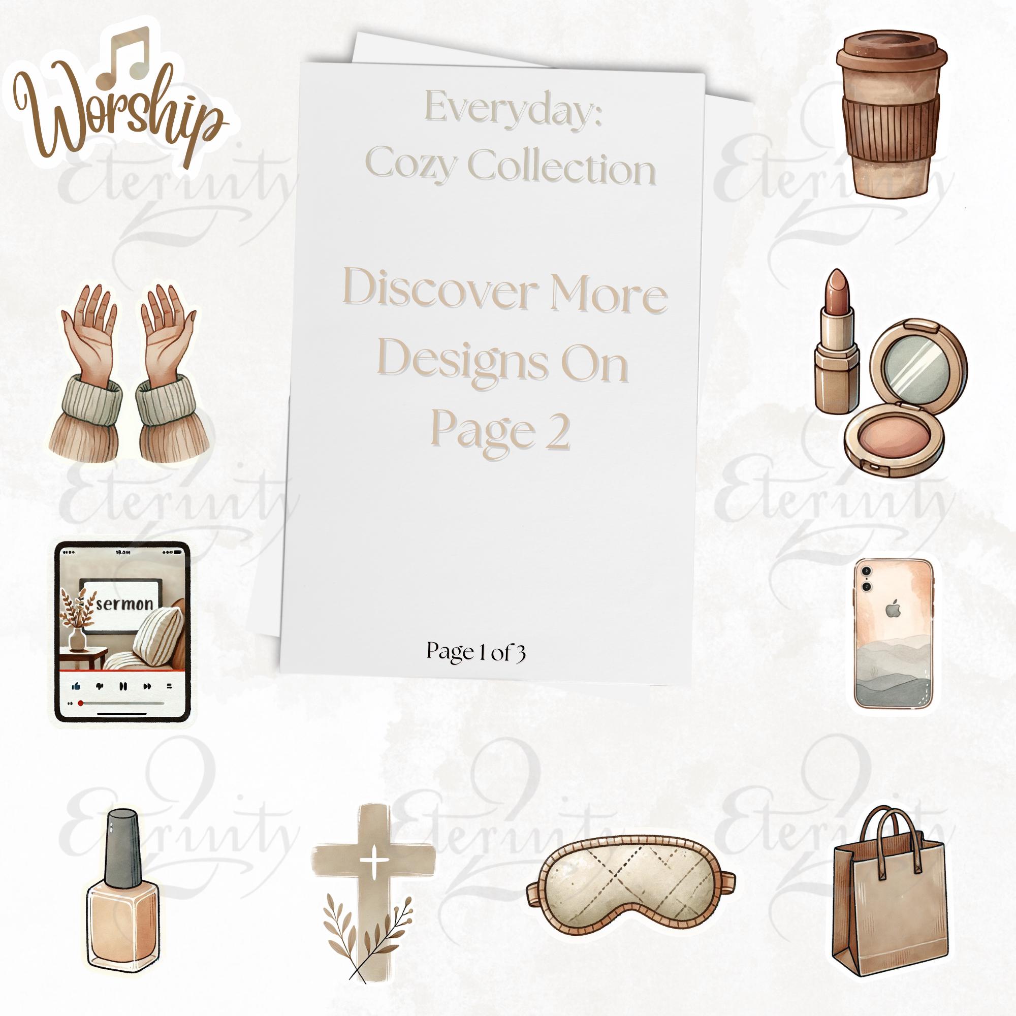 Cozy Christian Stickers for Planners, Neutral Aesthetic, Faith-based ...