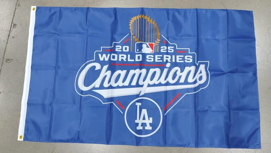My Dod Ger Parody Custom#5 2025 World Series Champions Baseball Flag ...