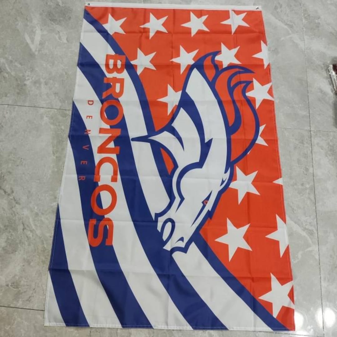 Custom Denver Broncos Stars and Stripes NFL Flag - Etsy