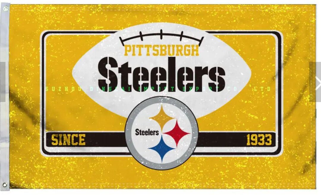 Custom Pittsburgh Steelers Classic Acid Wash Retro Flag NFL Football - Etsy
