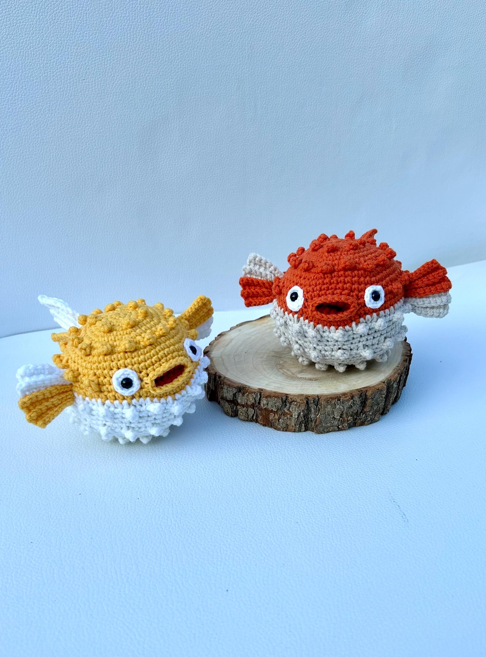 Pufferfish Plush Toy, Fugu Fish, Soft Amigurumi Blowfish, Unique Ocean ...