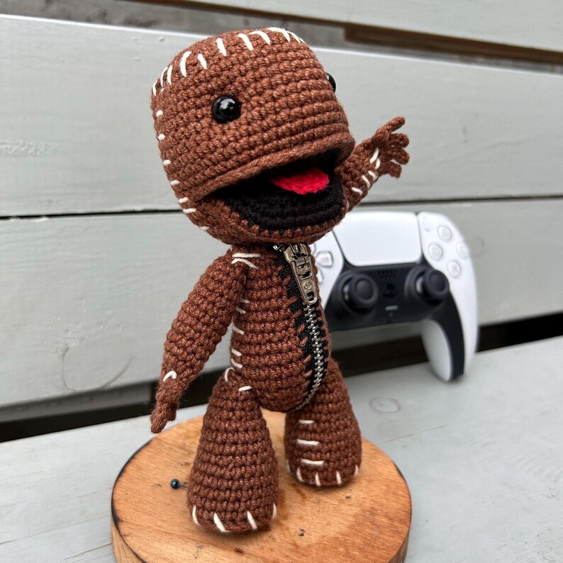 Handmade Amigurumi Sackboy Inspired Crochet Doll | Littlebigplanet Fan ...