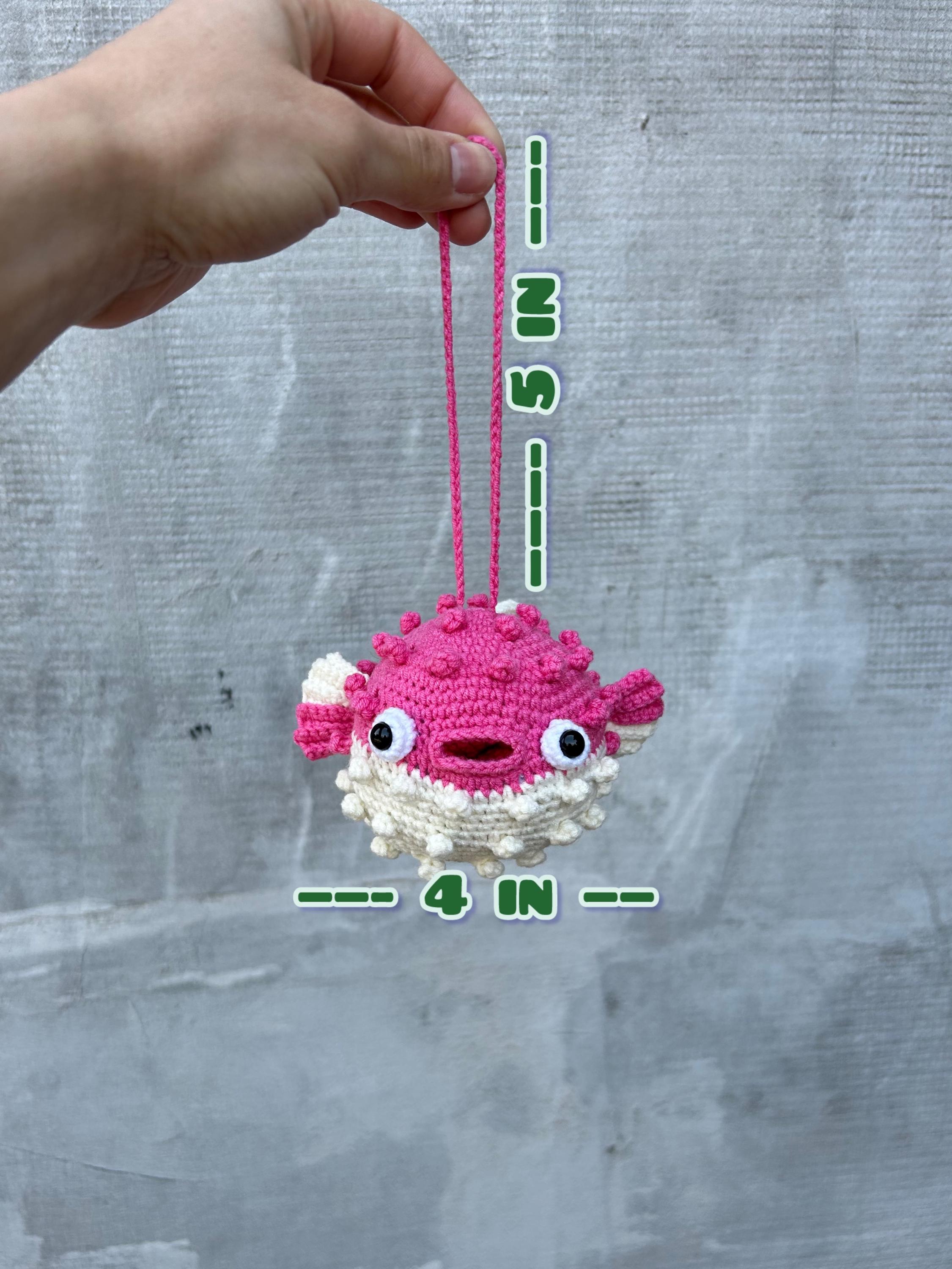 Colourful Puffer Fish Toy. Fugu Fish. Crochet Tropical Fish. Sea ...