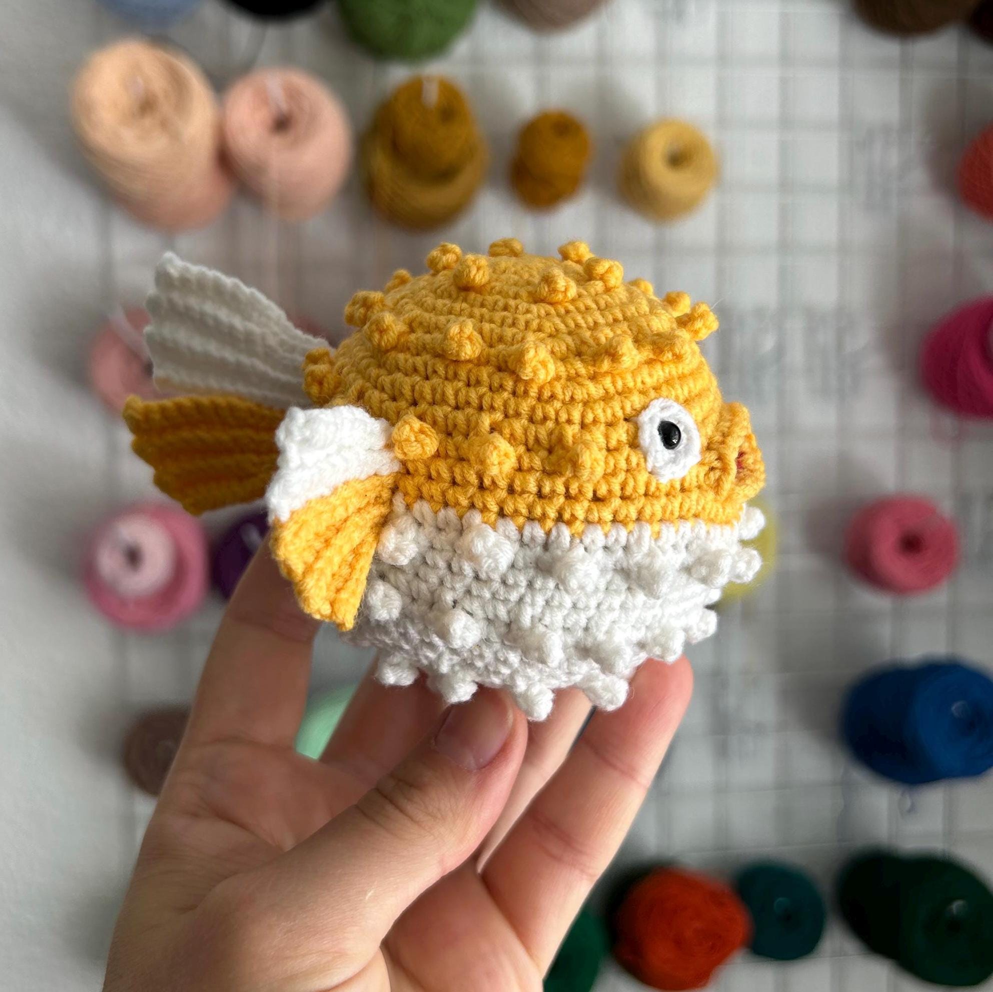 Pufferfish Crochet Pattern, Fugu Fish Pattern, Underwater Animal ...