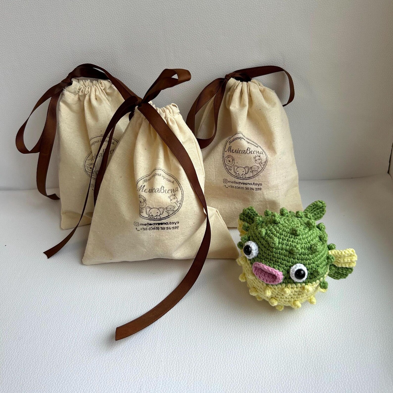 Crochet Puffer Fugu Fish Toy. Stuffed Sea Animals. Amigurumi Tropical ...