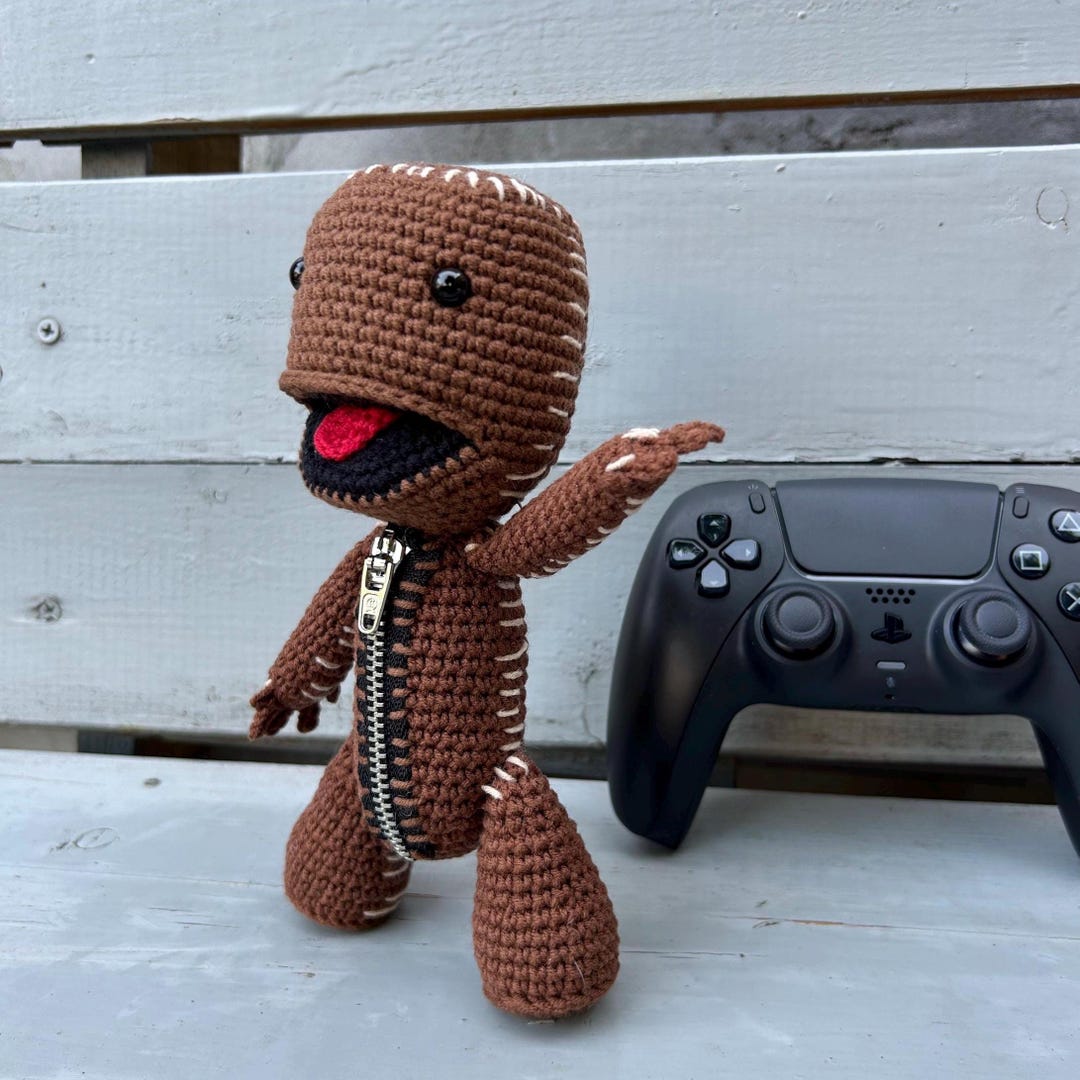 Sackboy Amigurumi Plush Doll Toy | Handmade Keychain Sackboy | Gamer ...