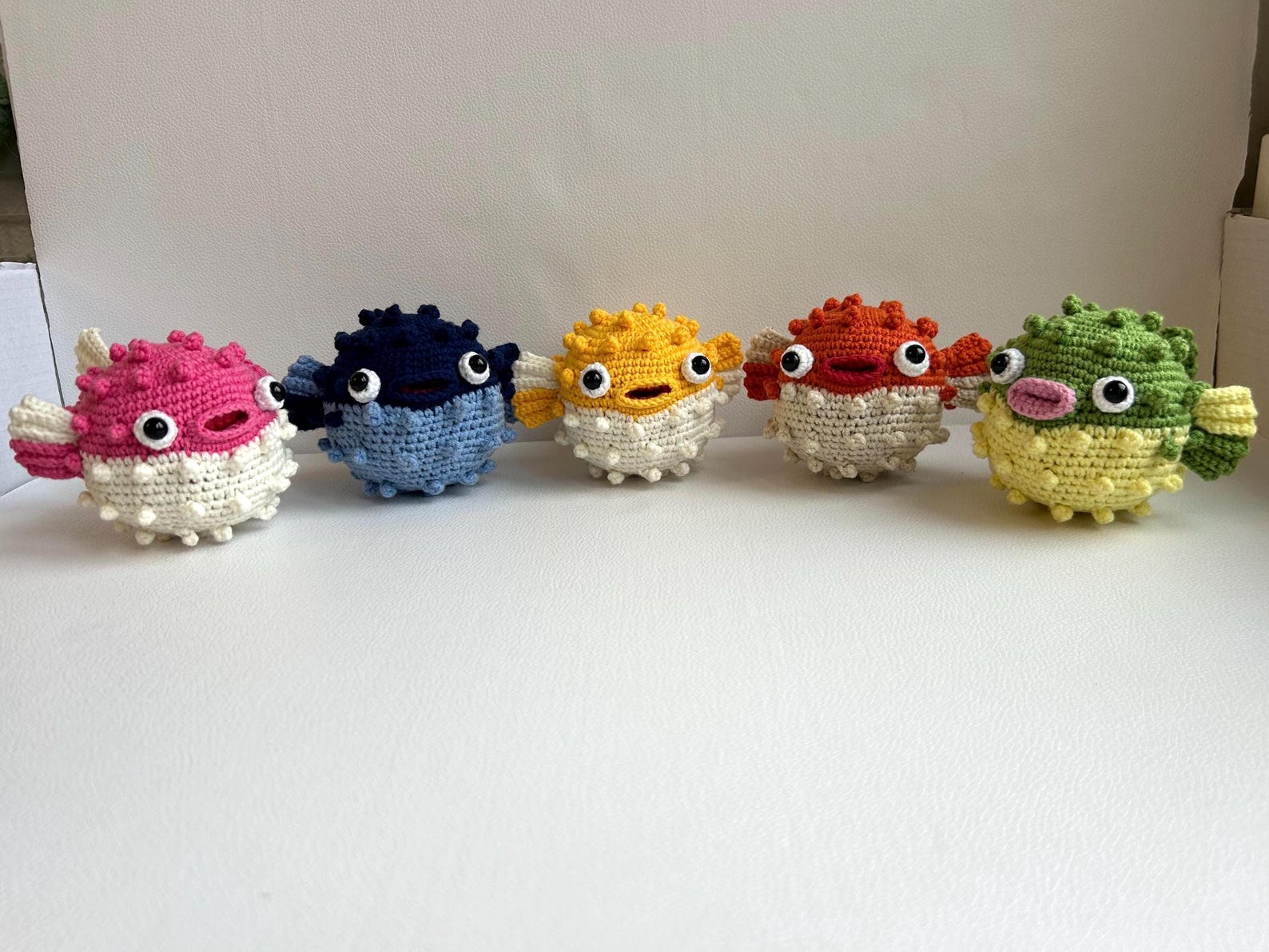 Colourful Puffer Fish Toy. Fugu Fish. Crochet Tropical Fish. Sea ...