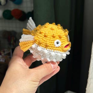 Pufferfish Crochet Pattern PDF, Amigurumi Fish Toy Tutorial, Sea Animal Crochet Pattern, Cute ...