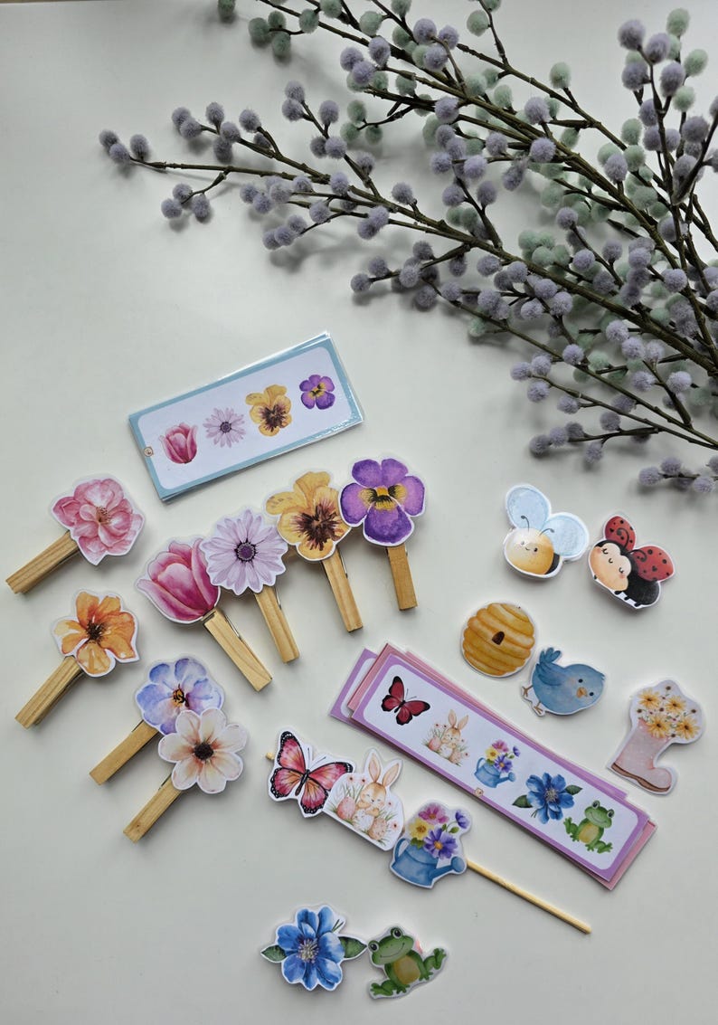 Spring Fine Motor Activity Bundle | Lacing Cards & Clip Cards ...